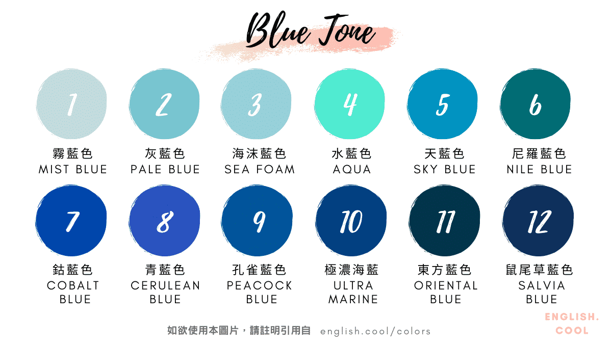 【顏色英文總整理】120 種顏色的英文！ – 英文庫